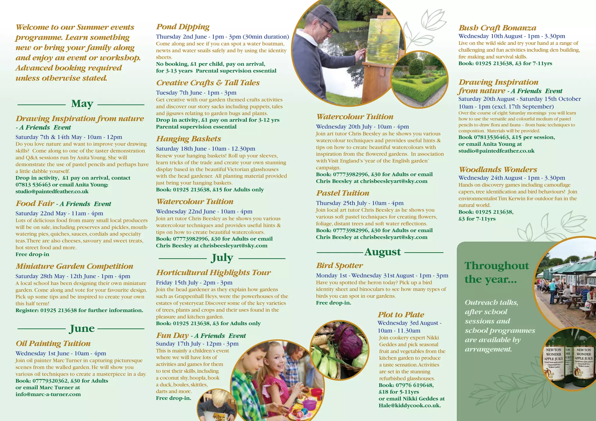 GHWG events leaflet summer | PDF