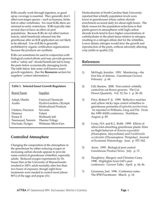 Greenhouse IPM: Sustainable Whitefly Control | PDF