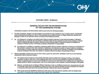 GHY U Tariff Classification (Part 1) - March 2014 | PPTX