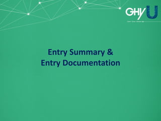 GHYU Basics of Importing to USA | PPT