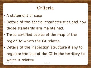 GI- Registration Trends in India | PPT