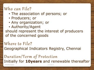 GI- Registration Trends in India | PPT