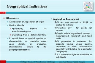 Intellectual Property Rights [ Geographical Indication] | PDF