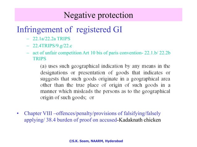 Geographical Indications: Community IP in India | PPT