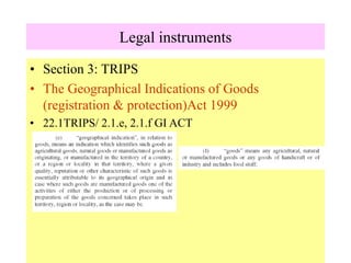 Geographical Indications: Community IP in India | PPT