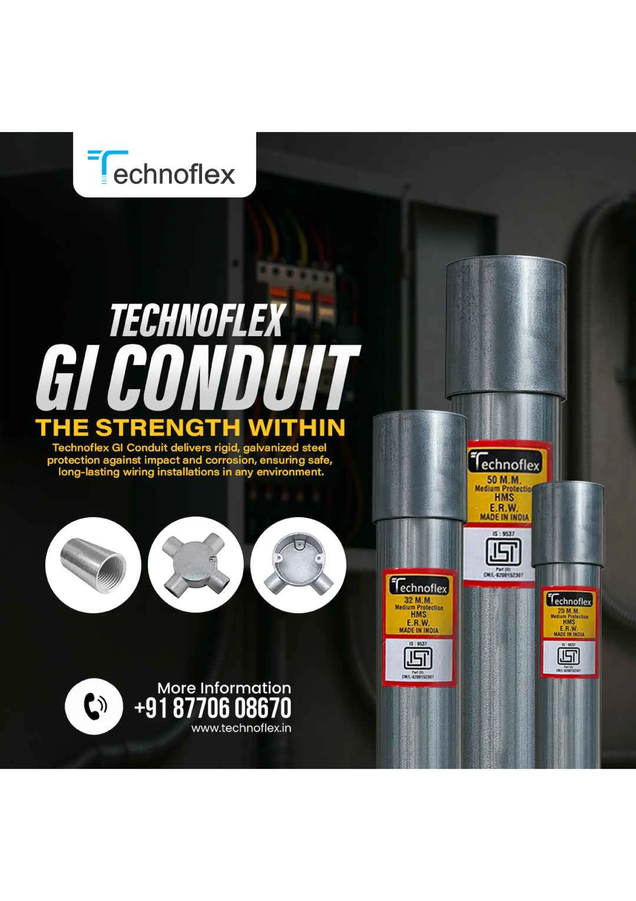🔧 Technoflex GI Conduit – Engineered for Strength & Safety | PDF