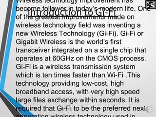 Gi-Fi ppt presentation | PPT