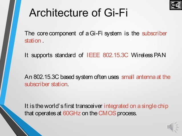 Gi-Fi ppt presentation | PPT