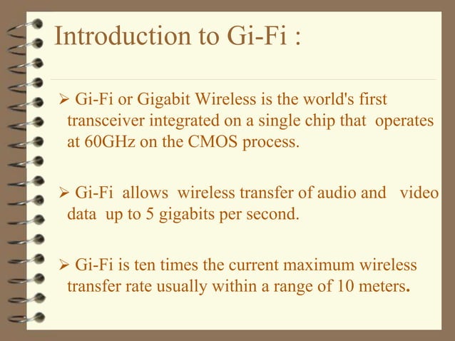 Gi-Fi ppt | PPTX