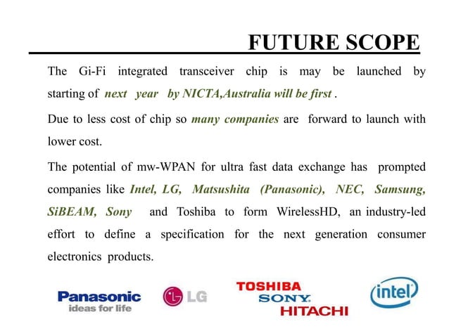 Gi - fi technology | PPT