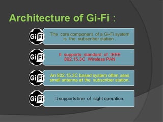 Gi fi technology | PPTX
