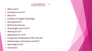 Gi fi technology | PPT