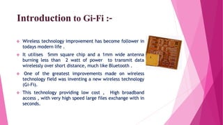 Gi fi technology | PPT
