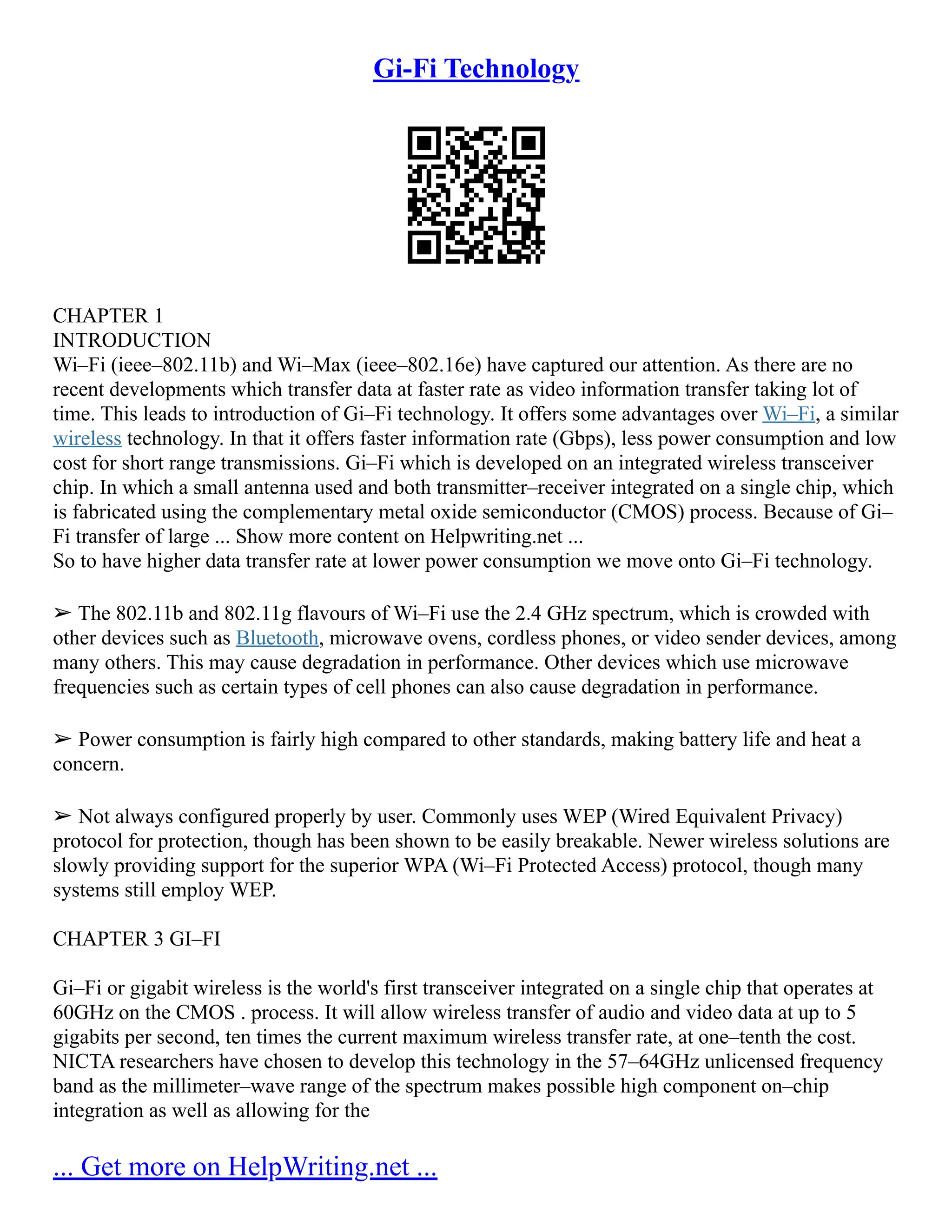 Gi-Fi Technology | PDF