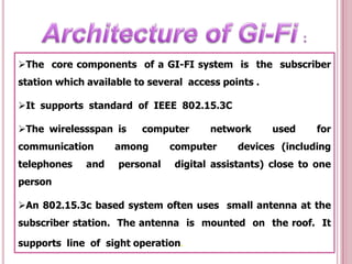Gi fi technology finl ppt | PPTX