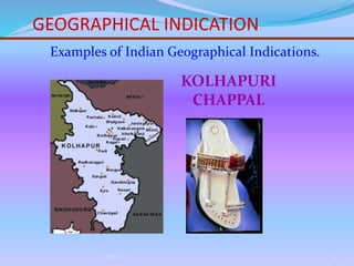Basic understanding of the Geographical Indications and the law | PPTX