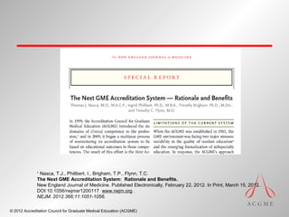 ACGME/RRC Update on NAS | PPT