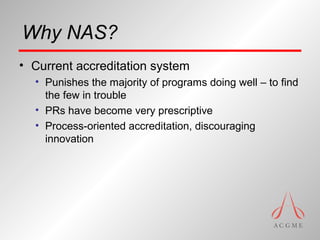 ACGME/RRC Update on NAS | PPT