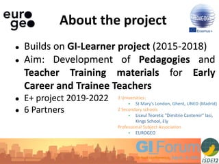 GI Pedagogy: Innovative approaches for teaching with geoinformation | PPTX