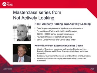 Executive to entrepreneur_masterclass | PPT
