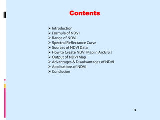 Normalized Difference Vegetation Index (NDVI) | PPTX
