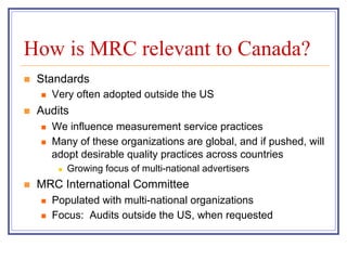 Attacking Measurement Angst (an MRC update) | PDF