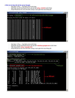 Hướng dẫn kiểm tra đường truyền | PDF