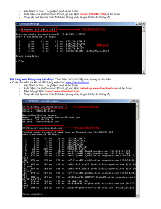 Hướng dẫn kiểm tra đường truyền | PDF