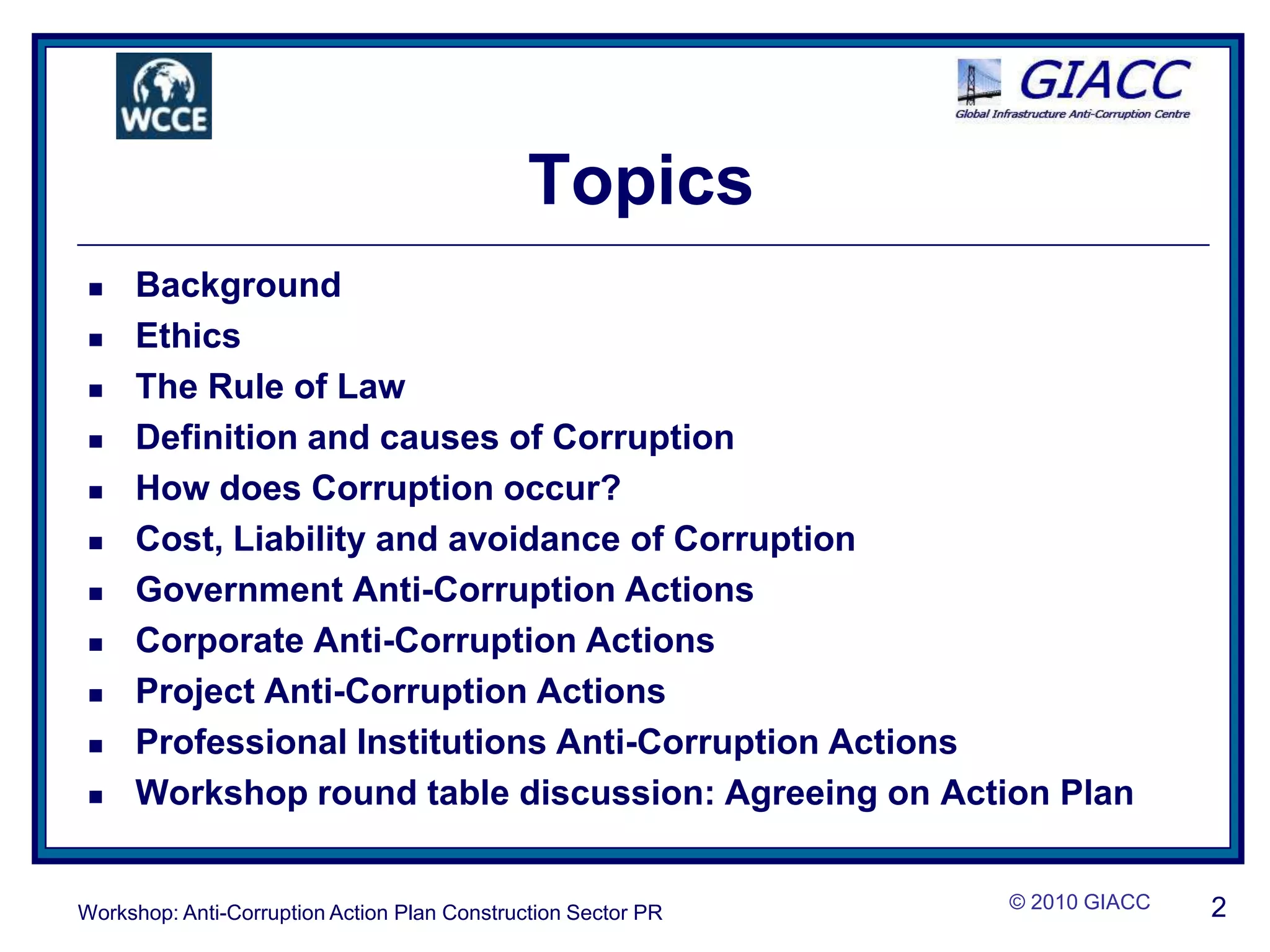 GIACC WCCE Joint Workshop | PPT