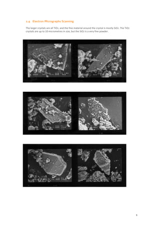 Giacomo deposit(Peru) - a unique mineral occurrence of Silicon Dioxide ...