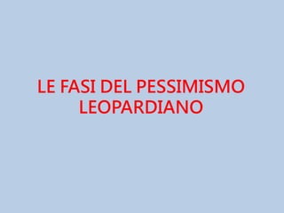 Giacomo leopardi | PPTX