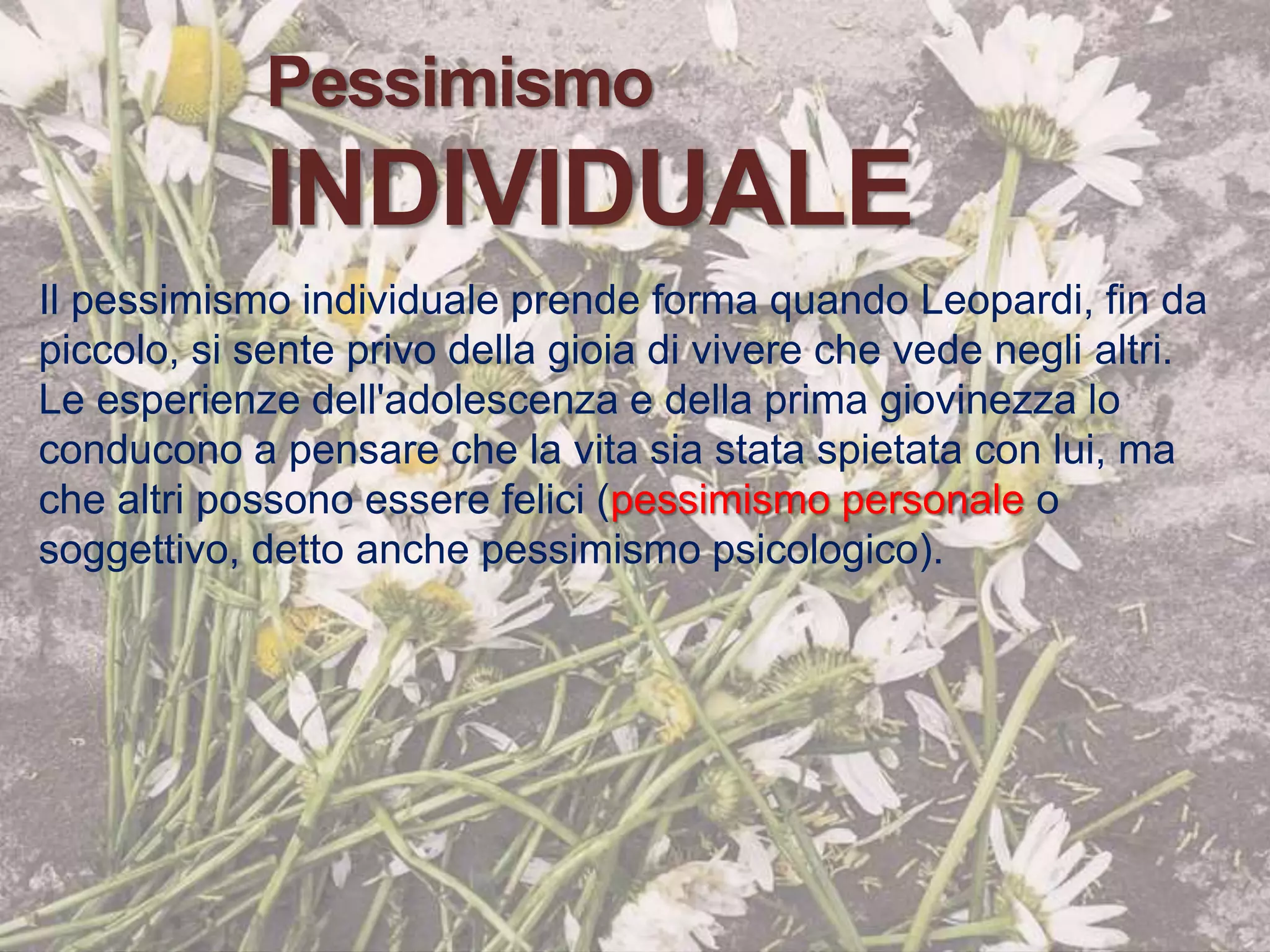 Giacomo Leopardi - pessimismo | PPTX | Poetry | Books and Literature