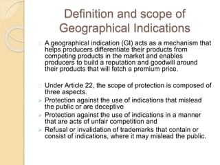 Geographical indication - WTO | PPT