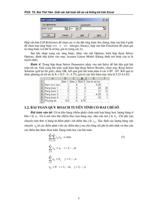 Giai Bai Toan Toi Uu Bang Excel | PDF