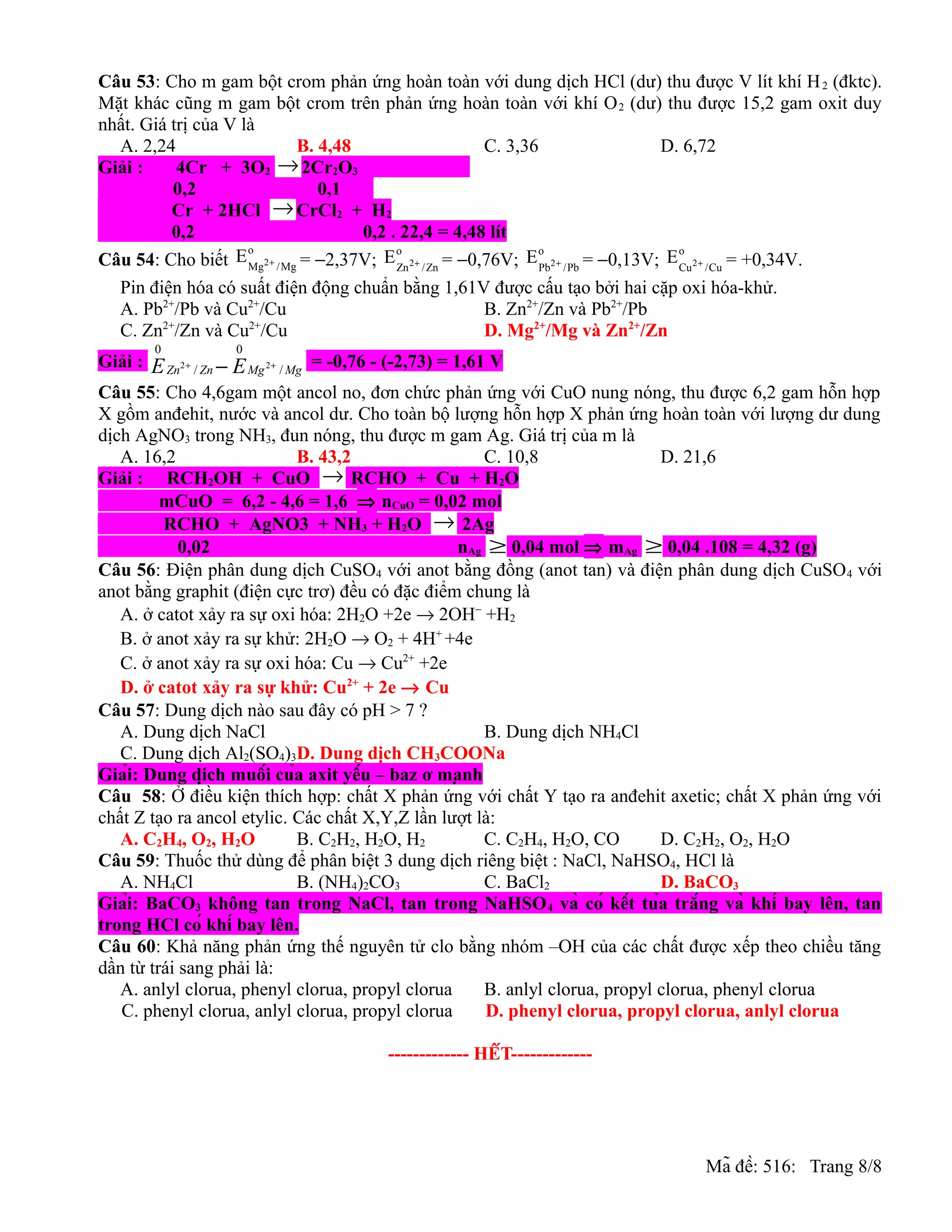 Giai chi tiet de hoa cd khoi a2010 | DOC