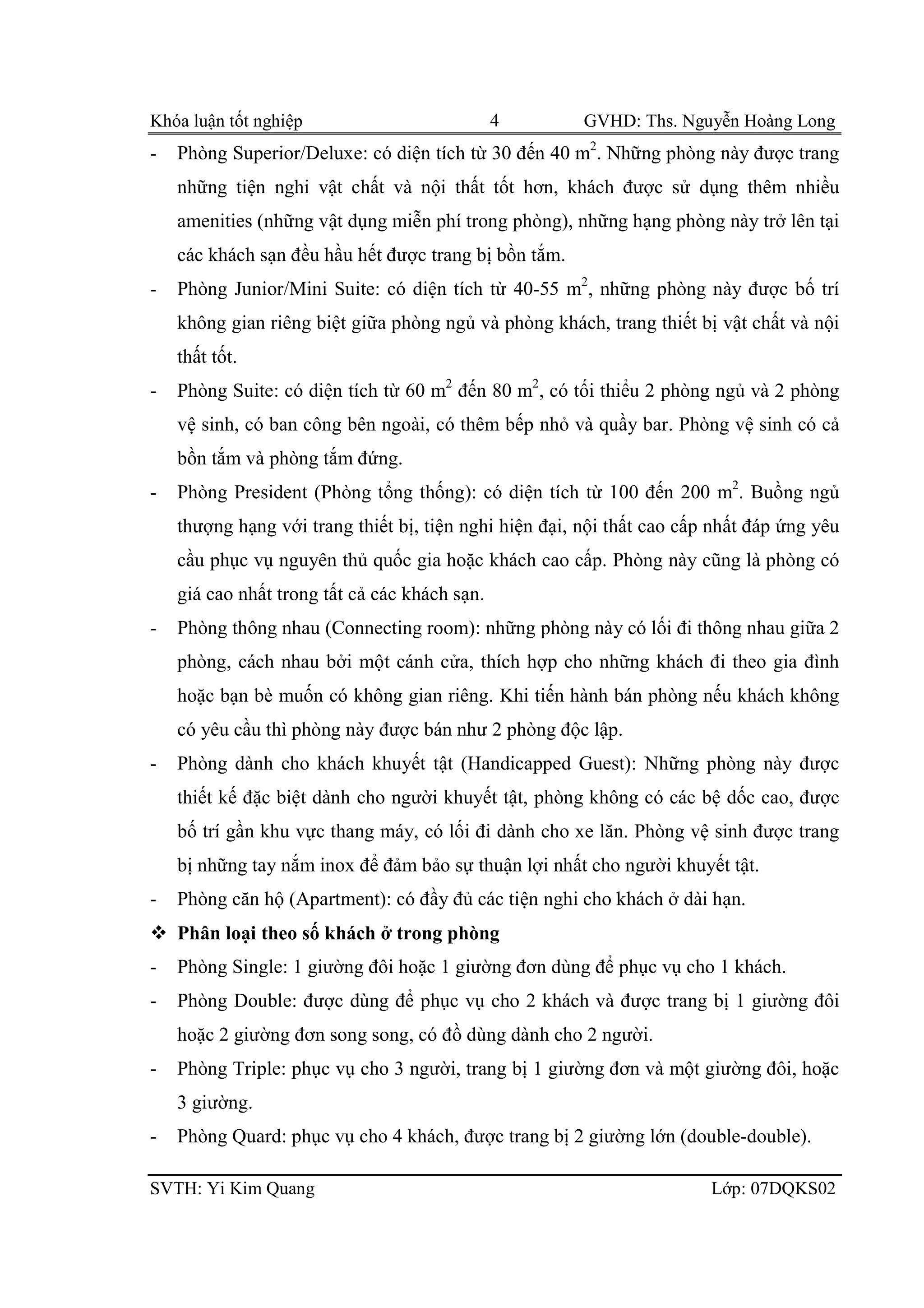 Đề tài Giải pháp nâng cao chất lượng phục vụ buồng của bộ phận Housekeeping cực hay | PDF