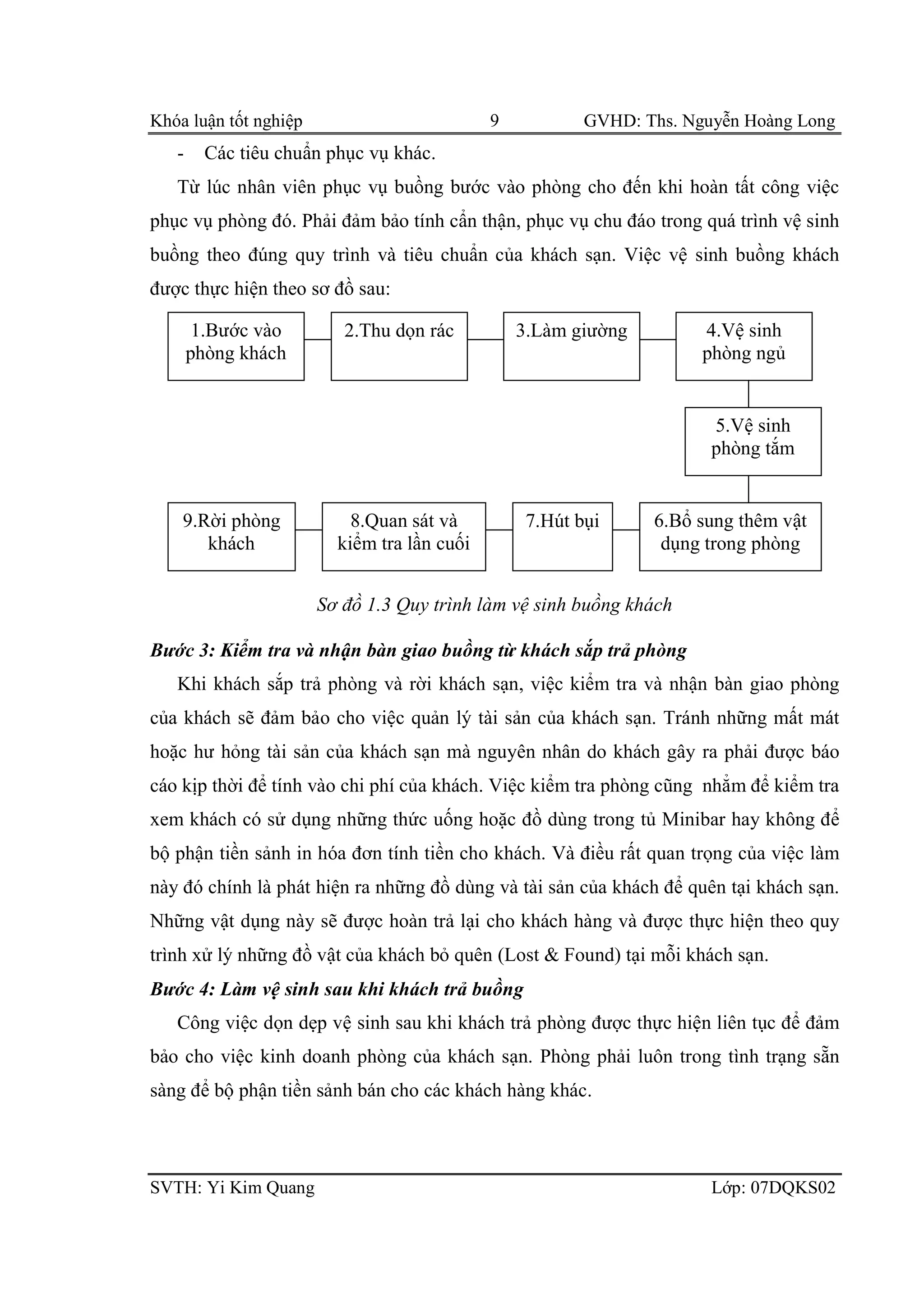 Đề tài Giải pháp nâng cao chất lượng phục vụ buồng của bộ phận Housekeeping cực hay | PDF