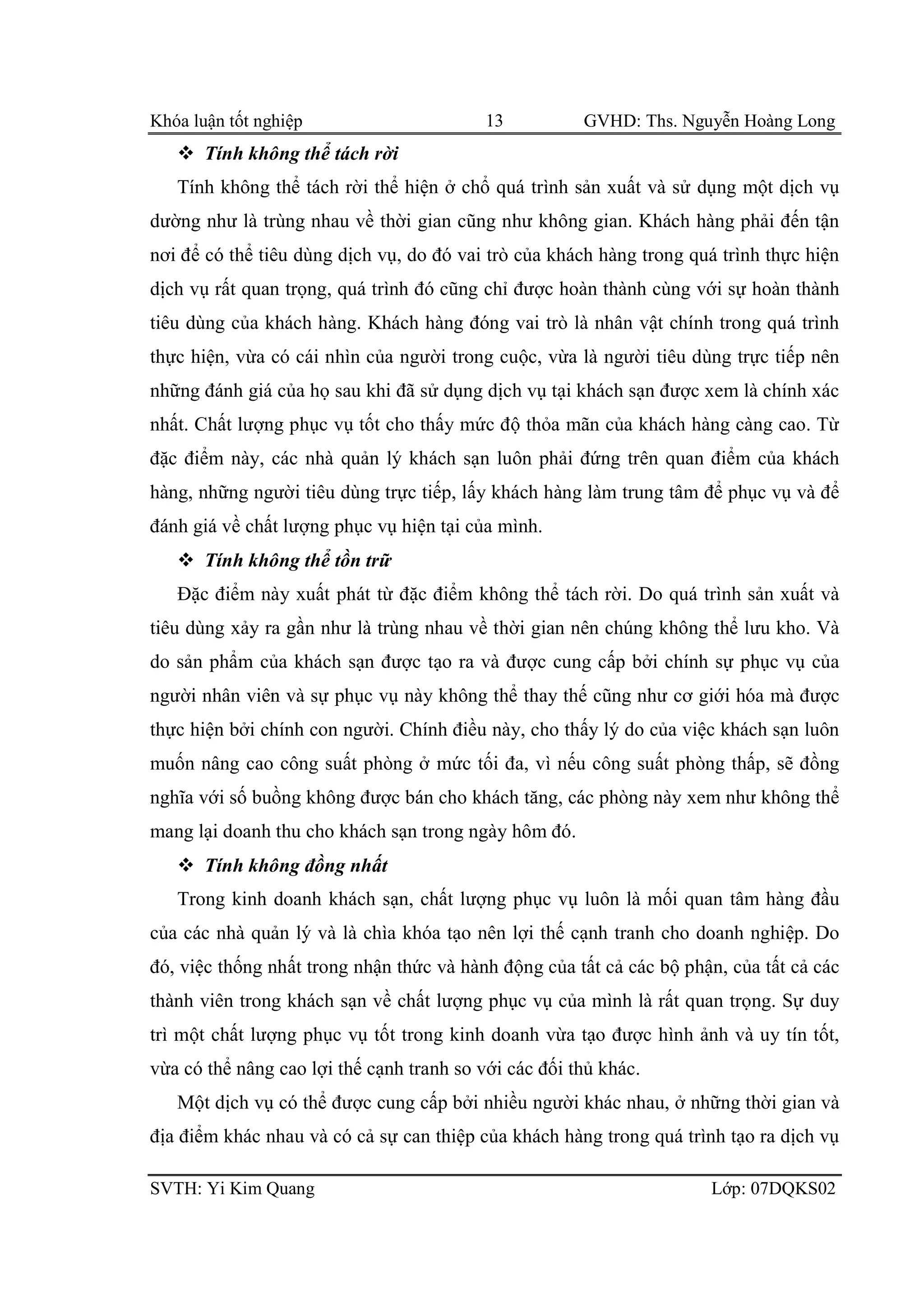 Đề tài Giải pháp nâng cao chất lượng phục vụ buồng của bộ phận Housekeeping cực hay | PDF