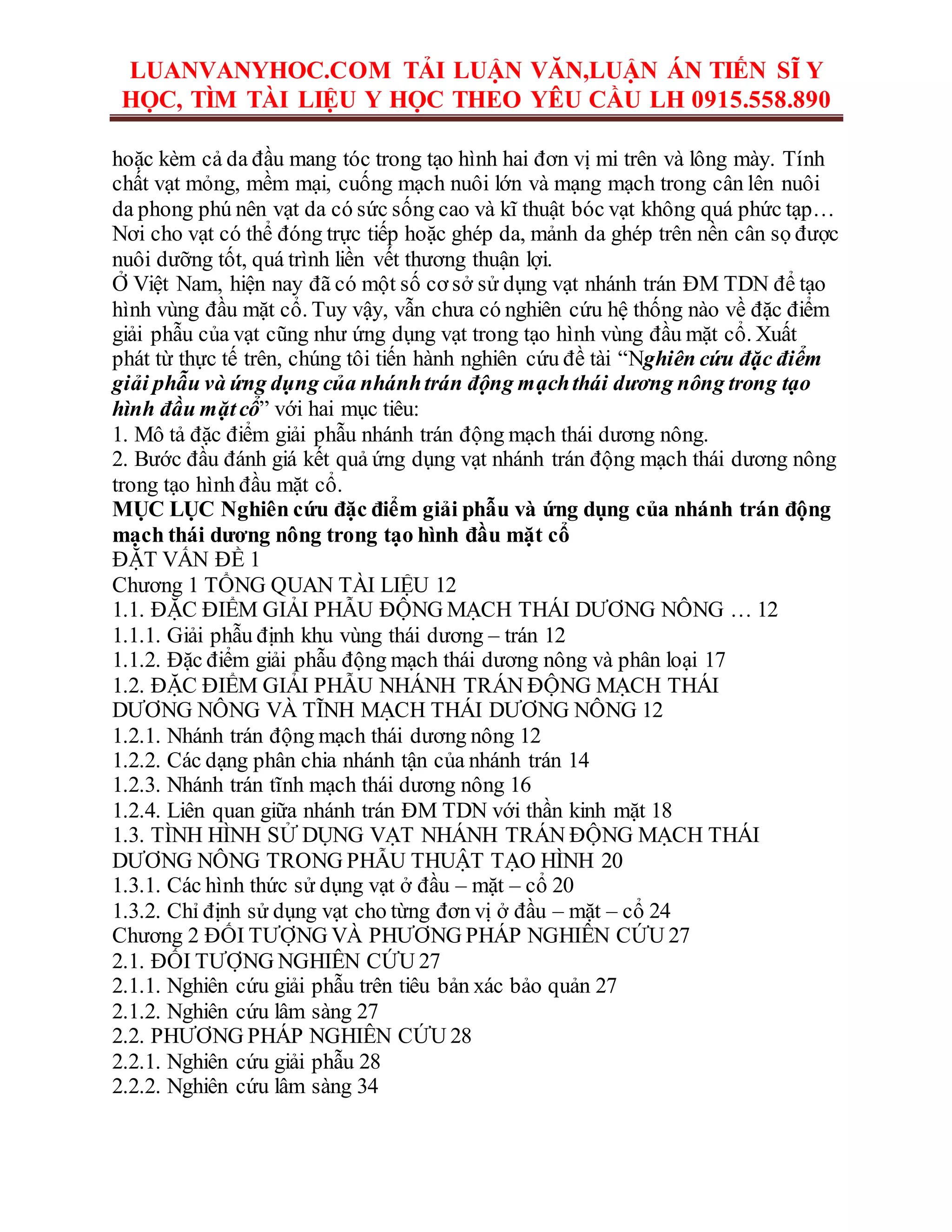 Giai phau va ung dung cua nhanh tran dong mach thai duong nong | DOCX