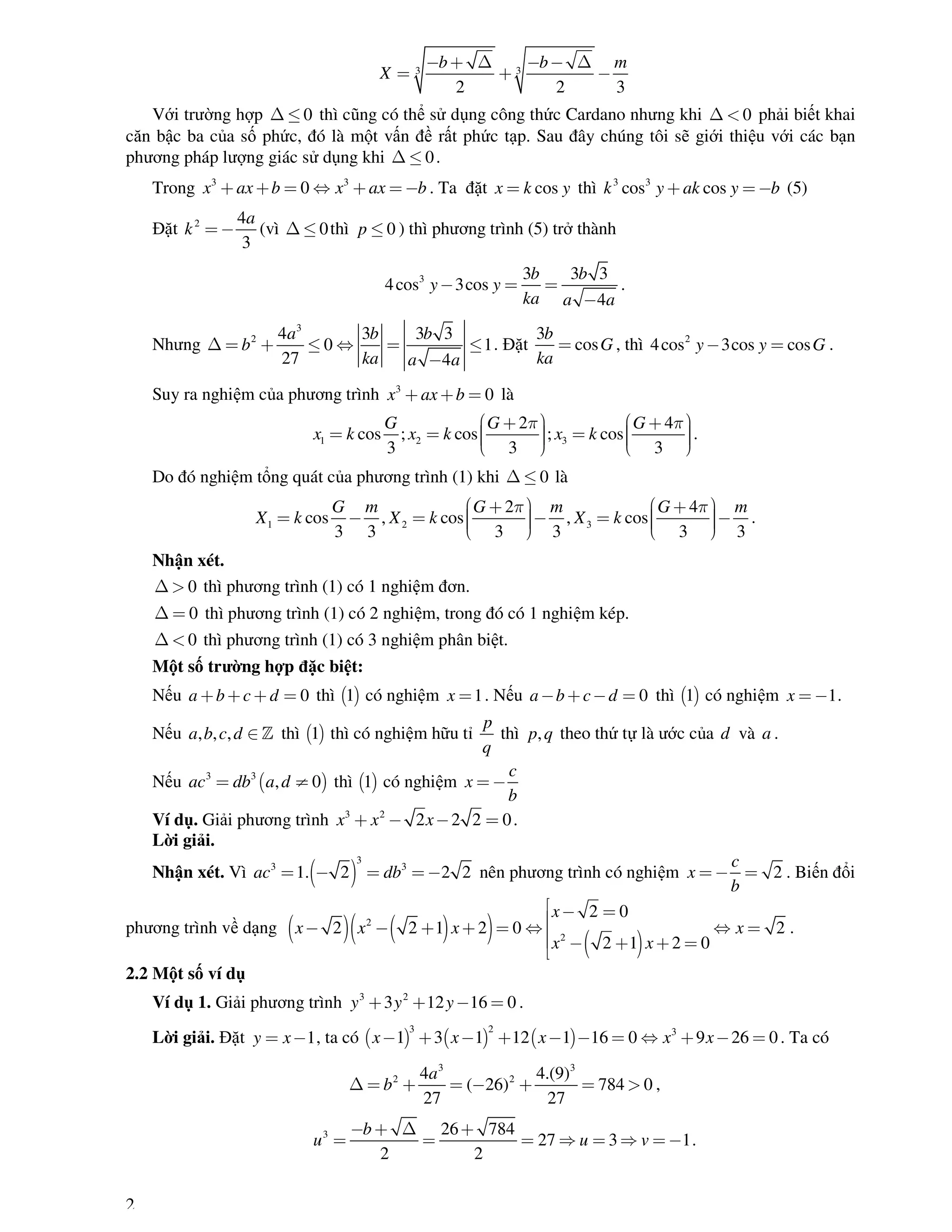 Giai phuong trinh bac cao(thay nguyen) | PDF