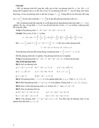 Giai phuong trinh bac cao(thay nguyen) | PDF