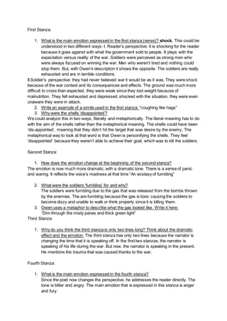 Dulce Et Decorum Est | DOCX | Poetry | Books and Literature