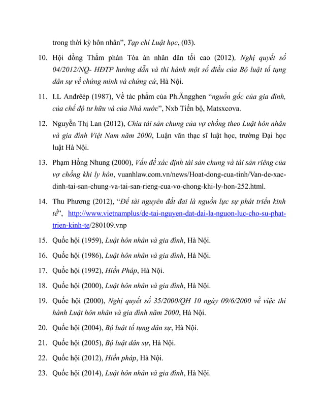 Giải quyết tranh chấp về chia tài sản chung của vợ chồng khi ly hôn | PDF