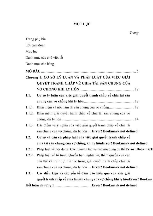 Giải quyết tranh chấp về chia tài sản chung của vợ chồng khi ly hôn | PDF