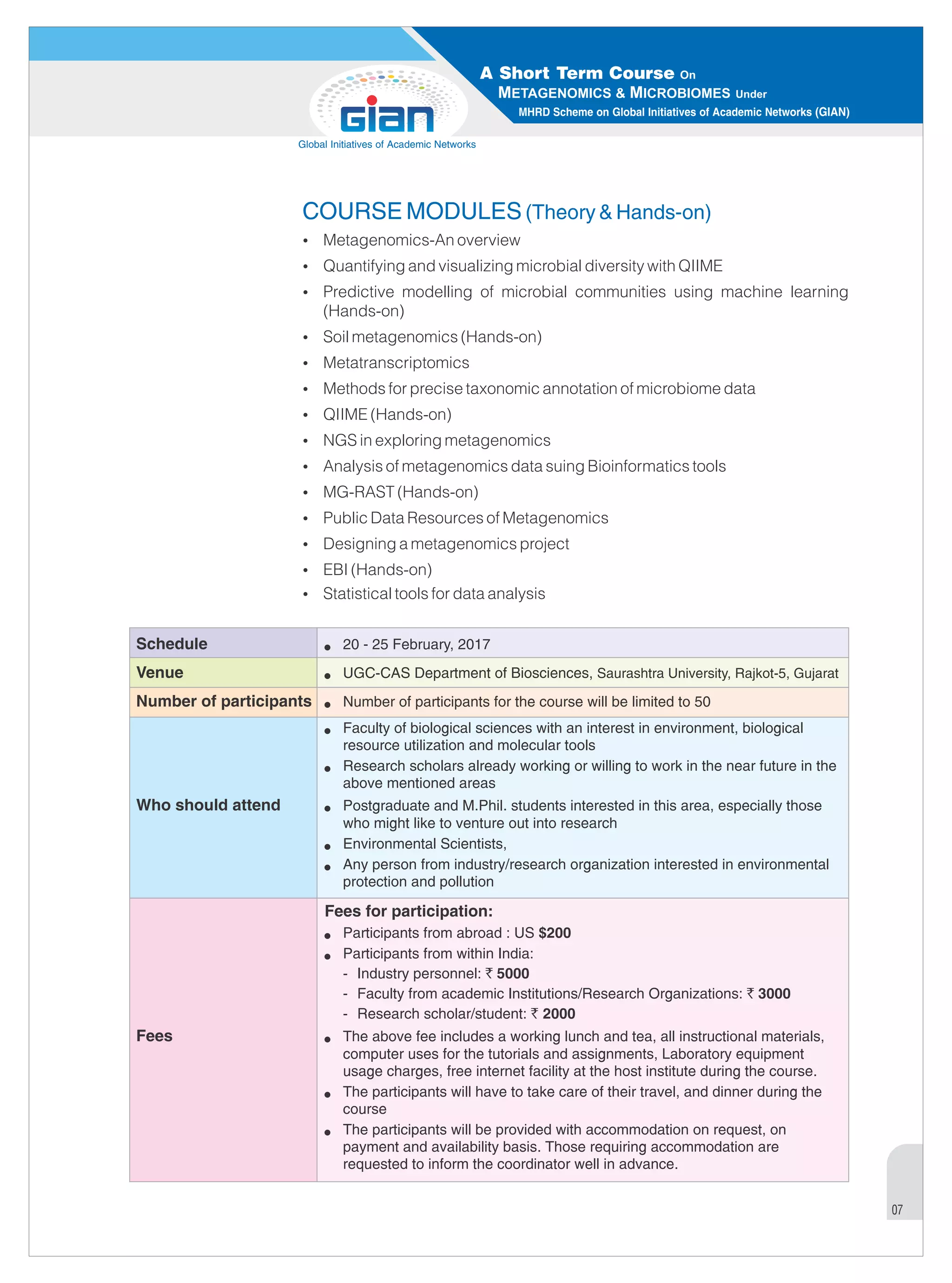 Gian brochure for short term cource.biosc dept.pdf