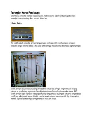 Perangkat Akses Internet | DOCX