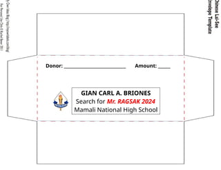 Solicitation envelope for the search of Mr. and Ms. Ragsak 2024 | DOCX