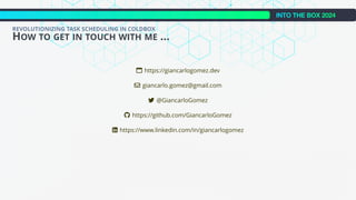 Revolutionizing Task Scheduling in ColdBox | PPT