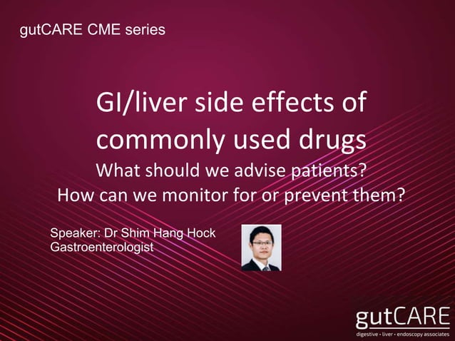 GI and LIVER SE of Common Drugs | PPT