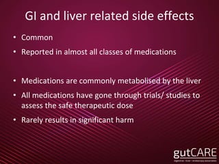 GI and LIVER SE of Common Drugs | PPTX